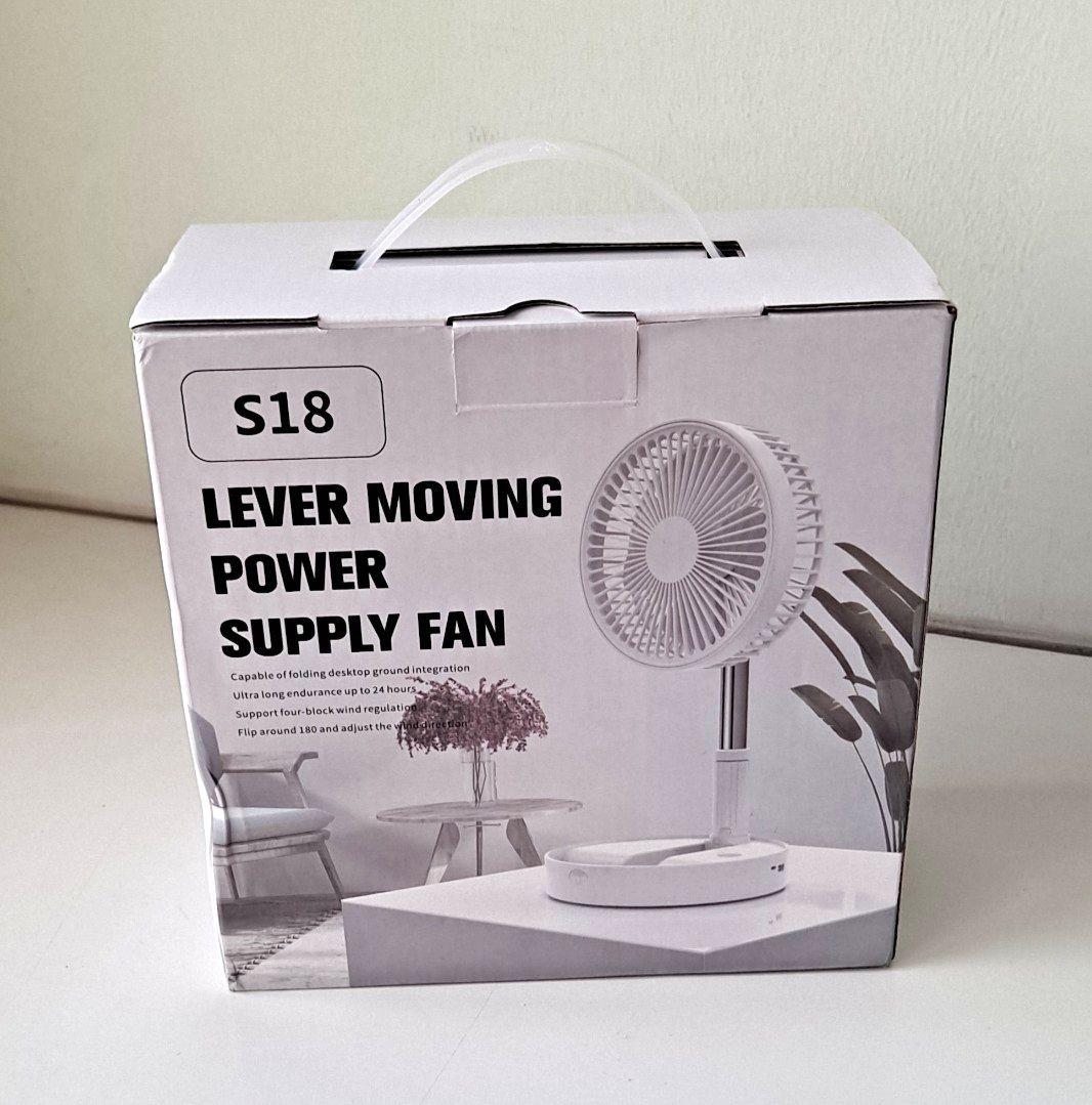 Fan Adjustable Height Lever Moving Power Supply Storage Desktop Floor Lightweight Portable, TV ...