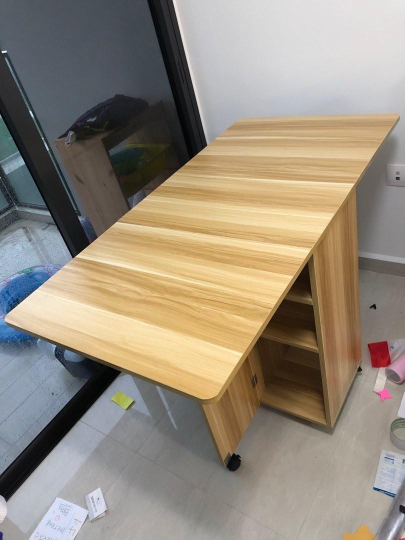 Foldable table for work or dining, Furniture & Home Living, Furniture ...