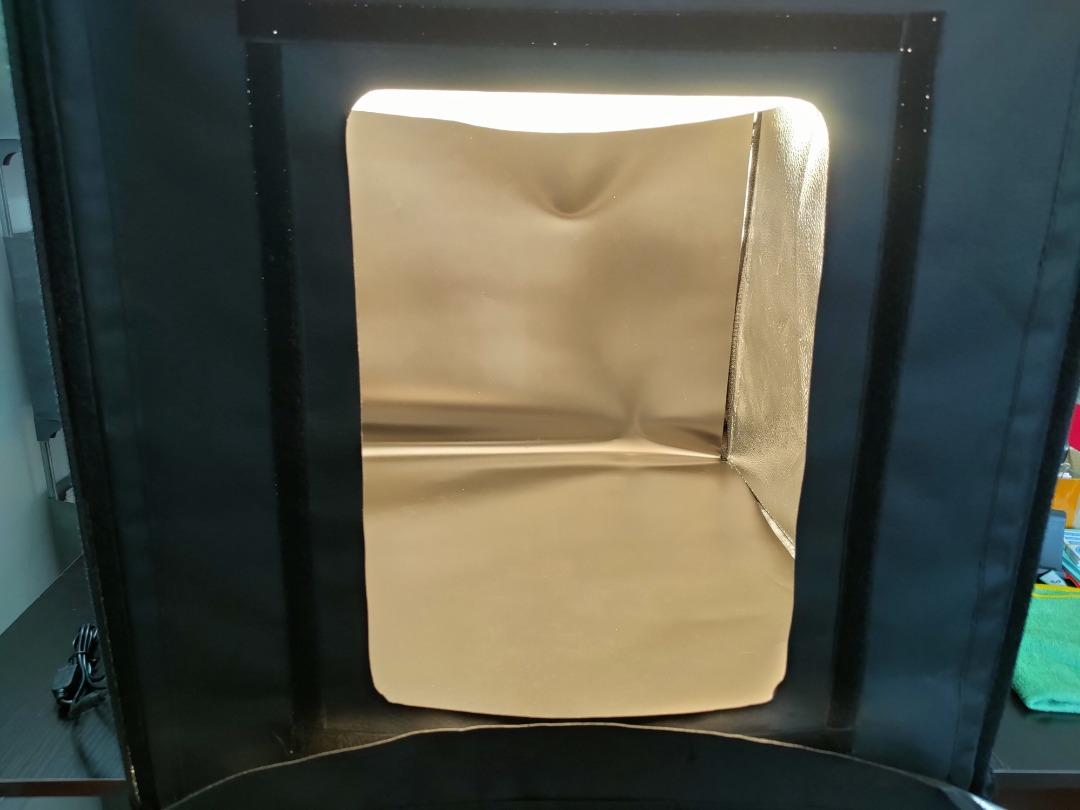 Folding portable LED shooting Tent box. Studio photography with color ...