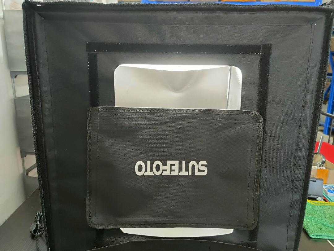 Folding portable LED shooting Tent box. Studio photography with color ...