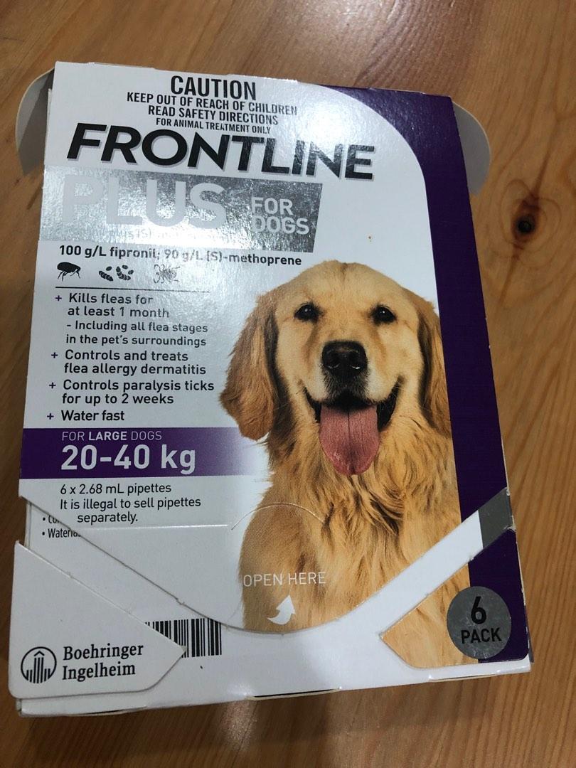 Frontline plus for large breeds. 5 sticks, exp: apr 2023, Pet Supplies ...