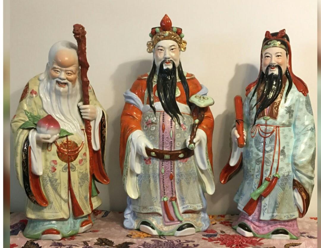 FU LU SHOU, Hobbies & Toys, Memorabilia & Collectibles, Vintage Collectibles on Carousell