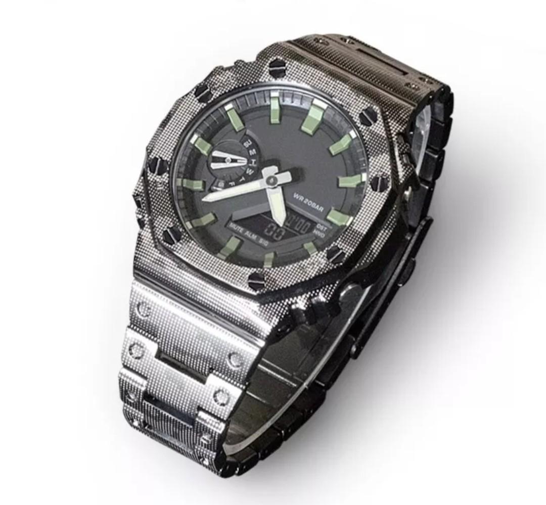 G shock GA2100 casio oak mod military green camo complete, Men's ...