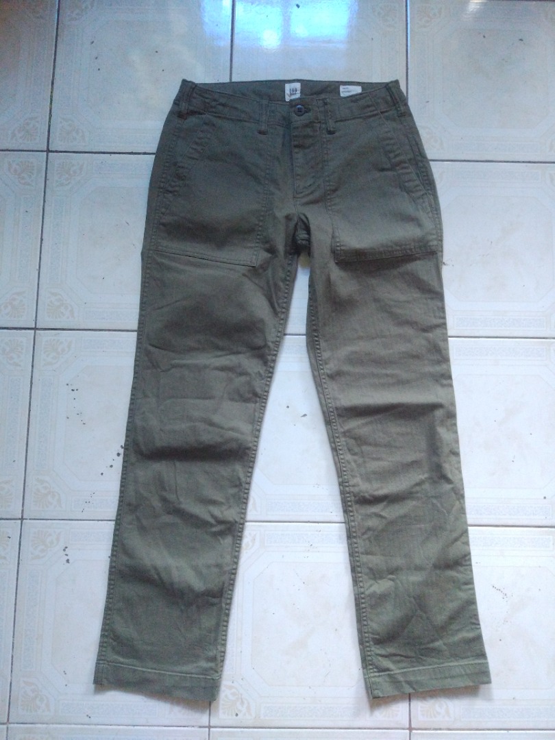 Gap HBT Baker pant 30 actual, Men's Fashion, Bottoms, Trousers on Carousell