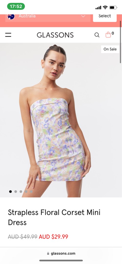 Glassons floral corset mini dress, Women's Fashion, Dresses & Sets ...