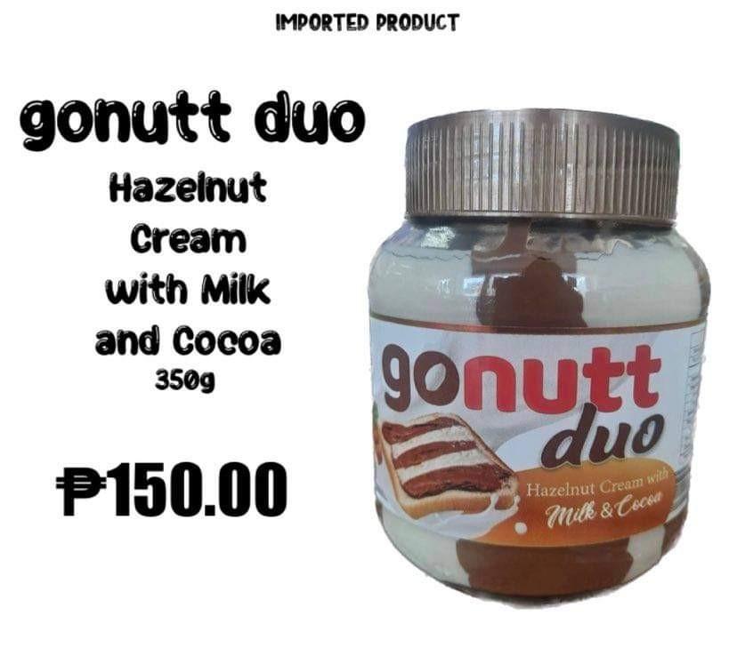 Gonutt Duo Hazelnut and Milk spread, Food & Drinks, Fresh Produce on ...