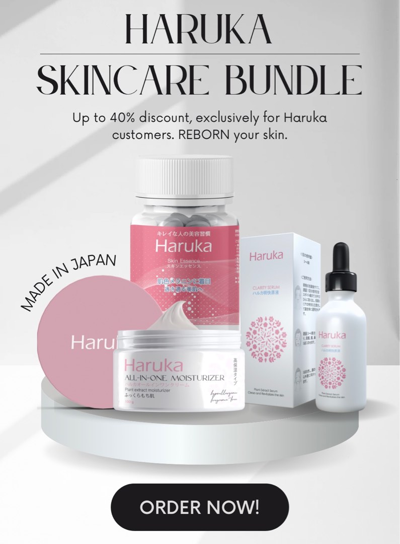 Haruka Skincare Bundle Set consisting of All-in-one (AIO) Moisturizer ...