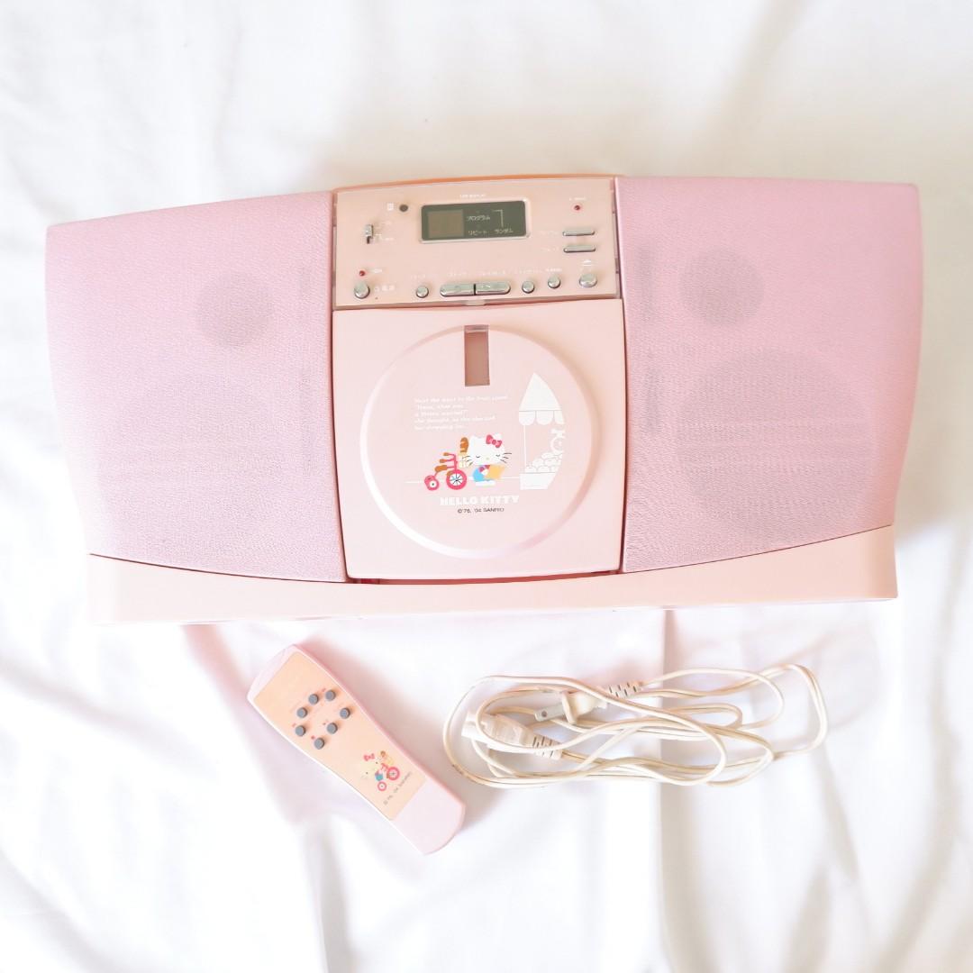 Hello Kitty CD and Radio Player with Remote, Audio, Portable Music ...
