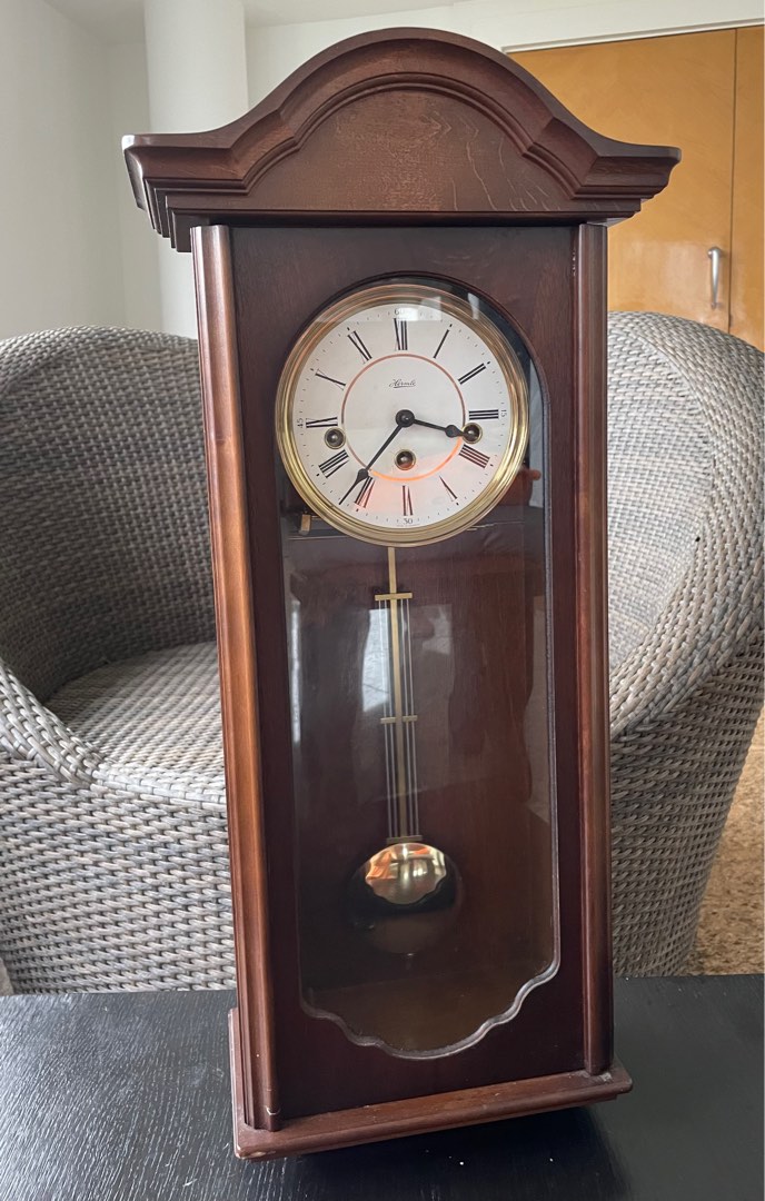 Hermle pendulum vintage clock, Furniture & Home Living, Home Decor ...