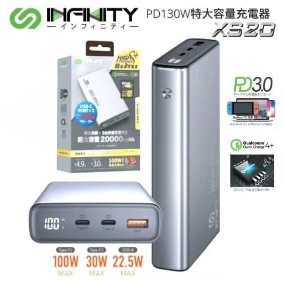 High Speed -INFINITY- Large Internal Battery Capacity 20000mAH Portable ...