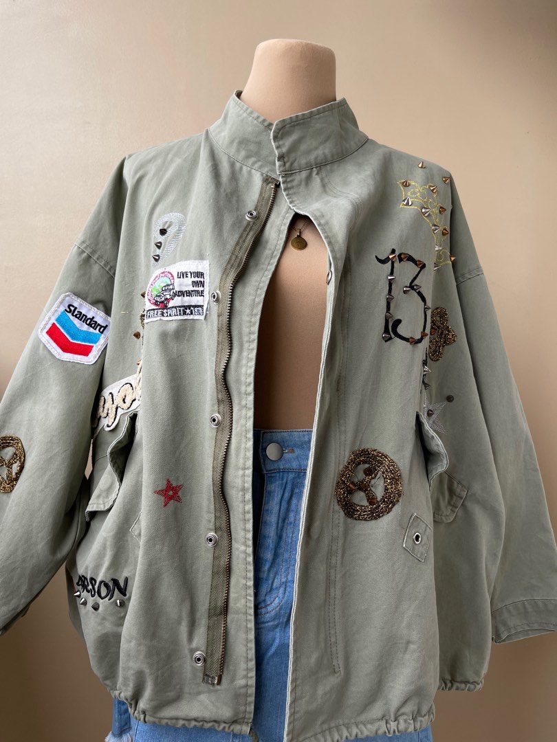 HQ Denim Jacket, Women's Fashion, Coats, Jackets and Outerwear on Carousell