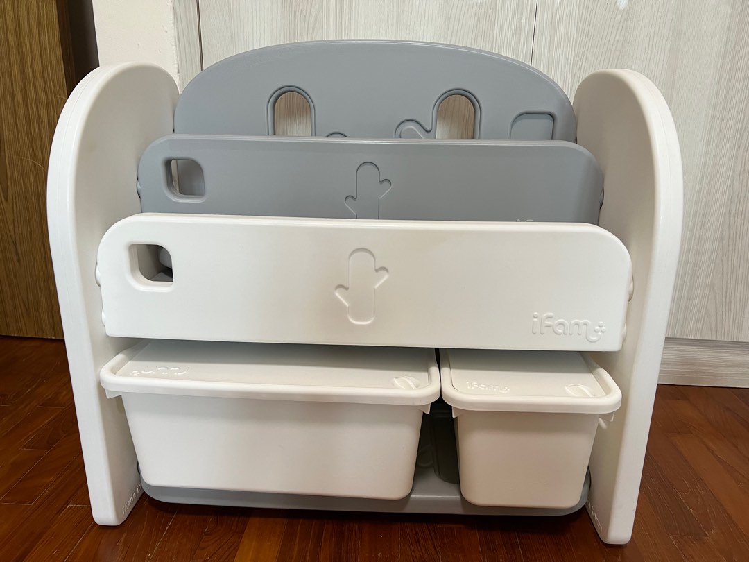 Ifam Easy Book Shelf (2 level + toy box), Babies & Kids, Baby Nursery ...