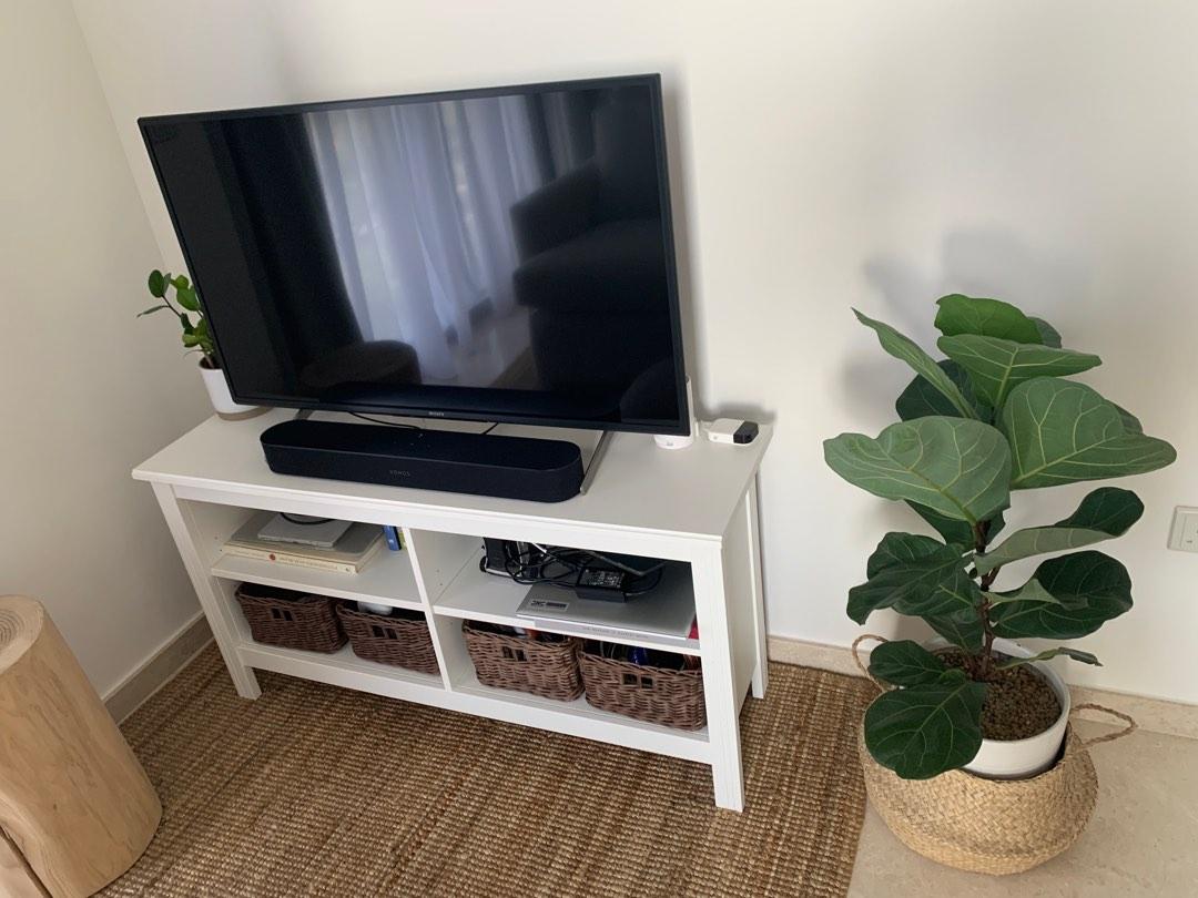 Ikea brusali tv console + 4 basket tray, Furniture & Home Living ...