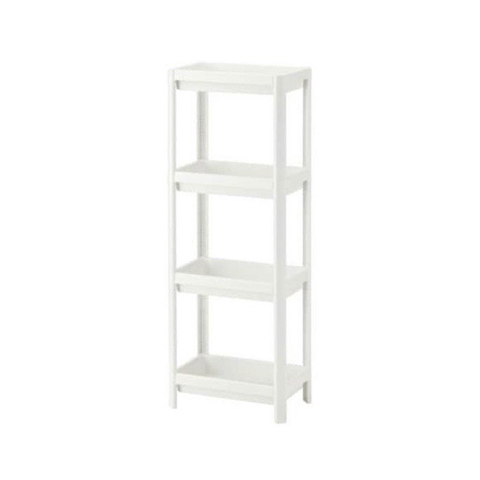 IKEA VESKEN SHELF UNIT White 36x23x100cm, Furniture & Home Living, Home ...