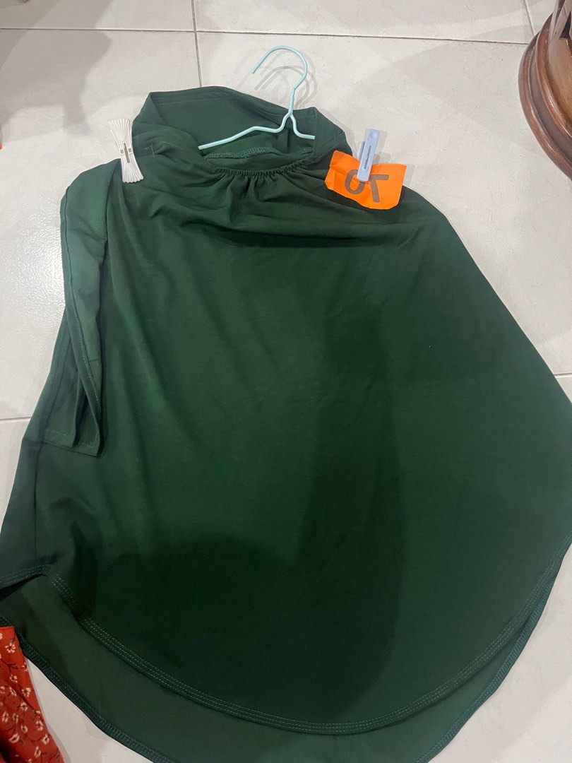 Instant tudung with rubber at the chin, Women's Fashion, Muslimah ...