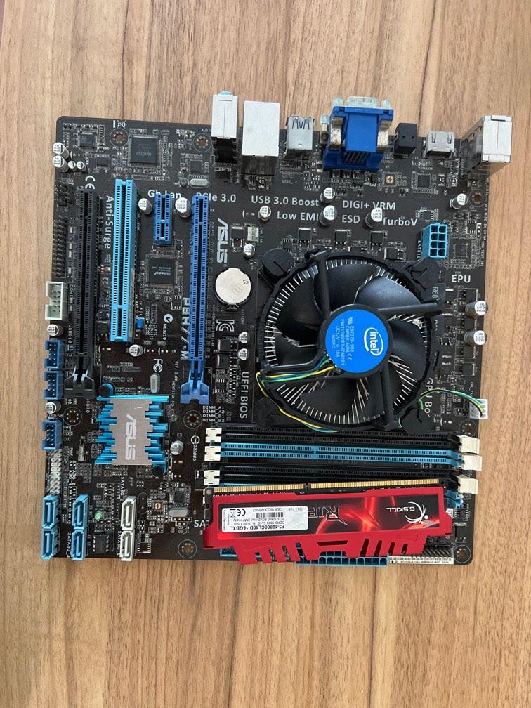 Intel Gen 3 motherboard + cooler + 8gb ddr3 ram, Computers & Tech ...