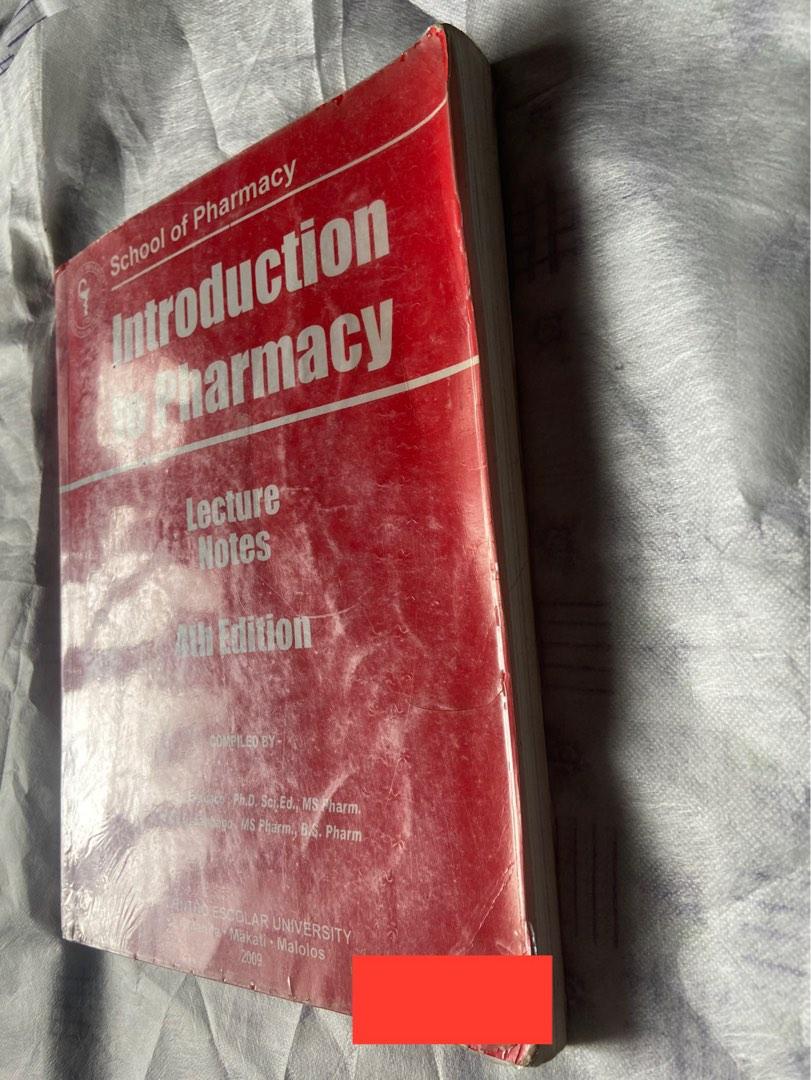 Introduction to Pharmacy Lecture notes 4th Edition (CEU Textbook ...