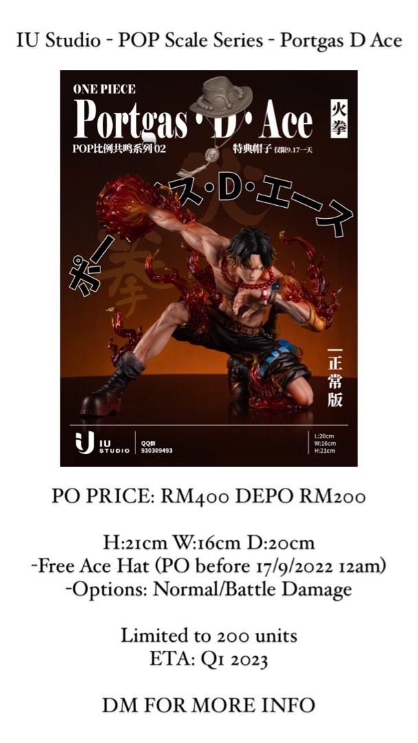 IU Studio - POP Scale Series - Portgas D Ace, Hobbies & Toys, Toys ...