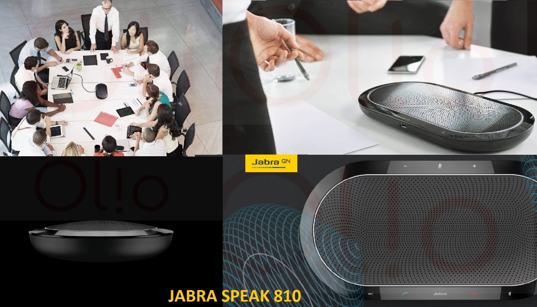 Jabra Speakerphone (SPEAK 810) Top-of-the-line Speak Series Audio ...