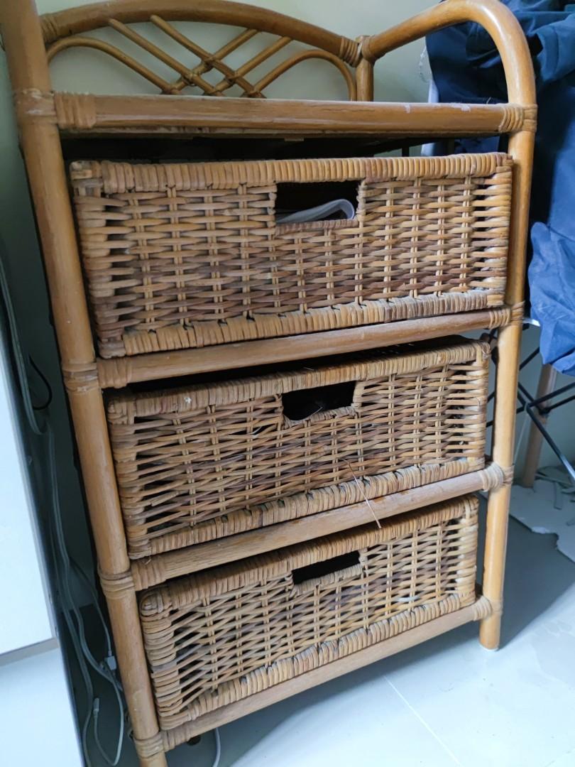 Japan Surplus Rattan Cabinet, Furniture & Home Living, Furniture ...