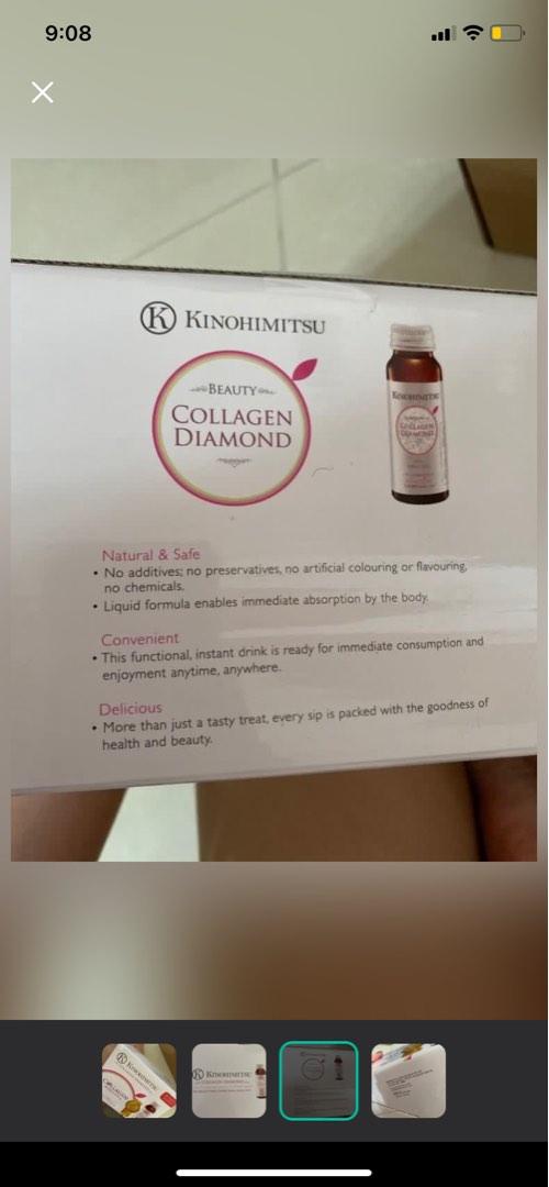 kinohimitsu drink collagen diamond, Health & Nutrition, Health ...