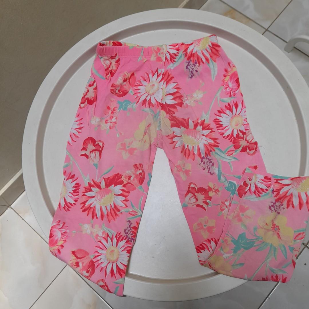 LEGGING ANAK PINK BUNGA2, Bayi & Anak, Baju Anak Perempuan, 1 hingga 3 ...
