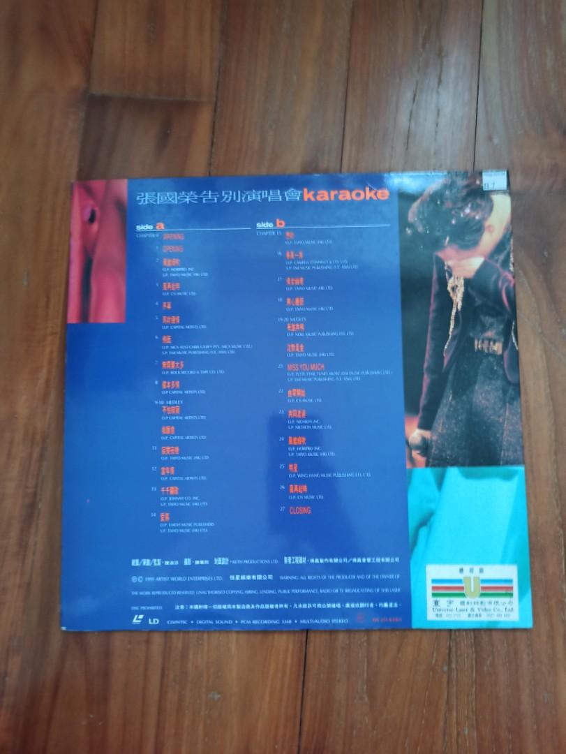 Leslie Cheung LD/Laser Disc (final encounter of the legend), Hobbies & Toys, Music & Media, CDs ...