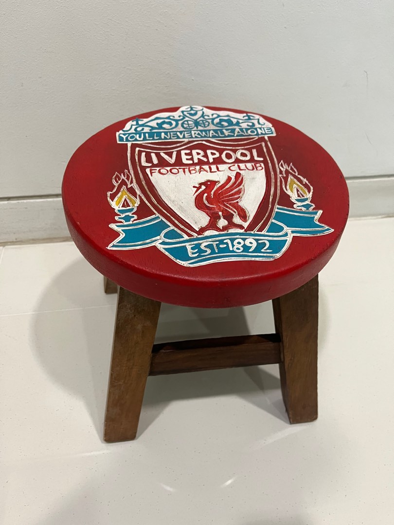 Liverpool FC rare stool, Furniture & Home Living, Furniture, Other Home Furniture on Carousell