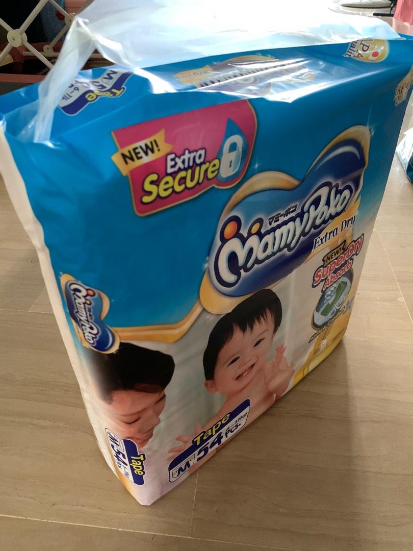 MammyPoko Extra Dry - Size M (1 pack consists of 54pcs), Babies & Kids ...