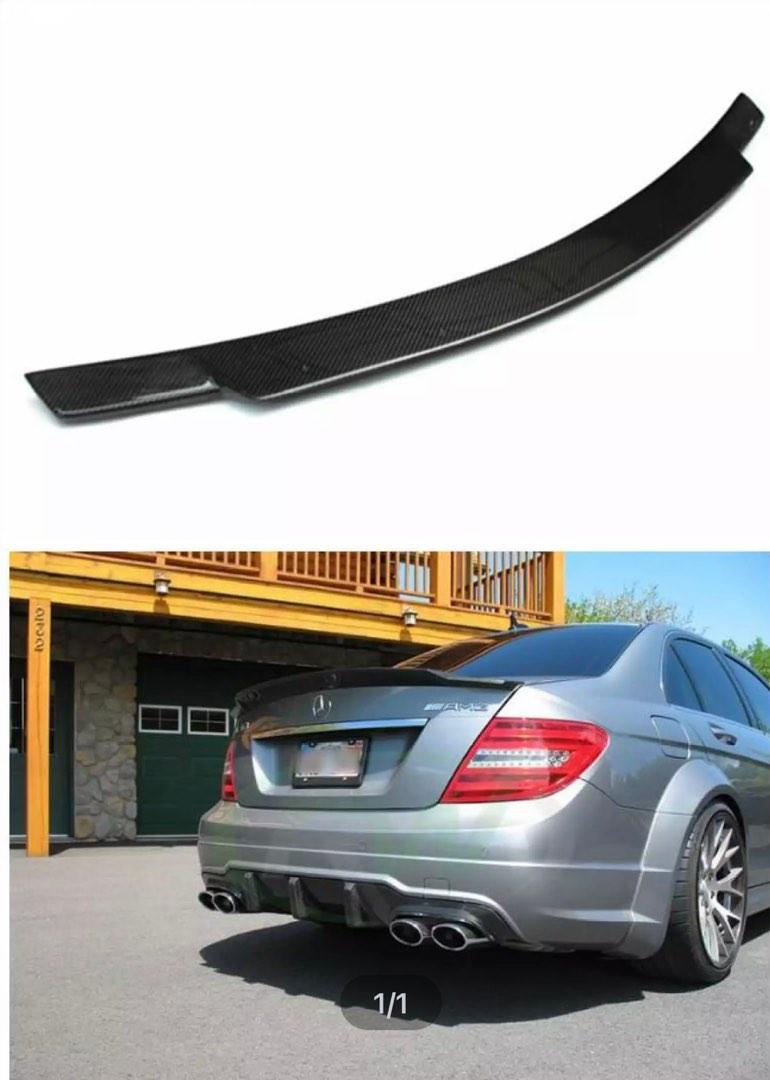 Mercedes W204 Carbon Fiber Spoiler, Auto Accessories on Carousell