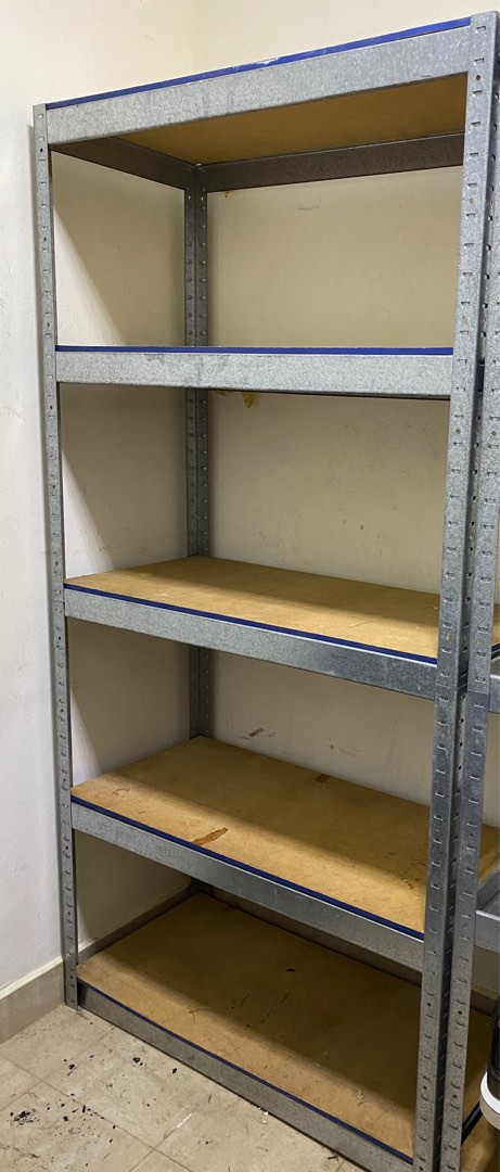 Metal Boltless Rack with Wooden Shelves, Furniture & Home Living ...