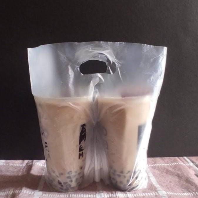Milk Tea Take Out Plastic Bags, Food & Drinks, Beverages on Carousell