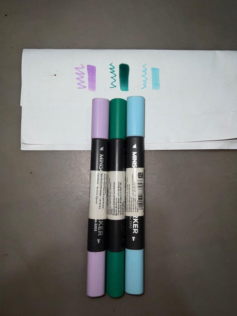 MINISO colour markers - alcoholic based ink, Hobbies & Toys, Stationery ...