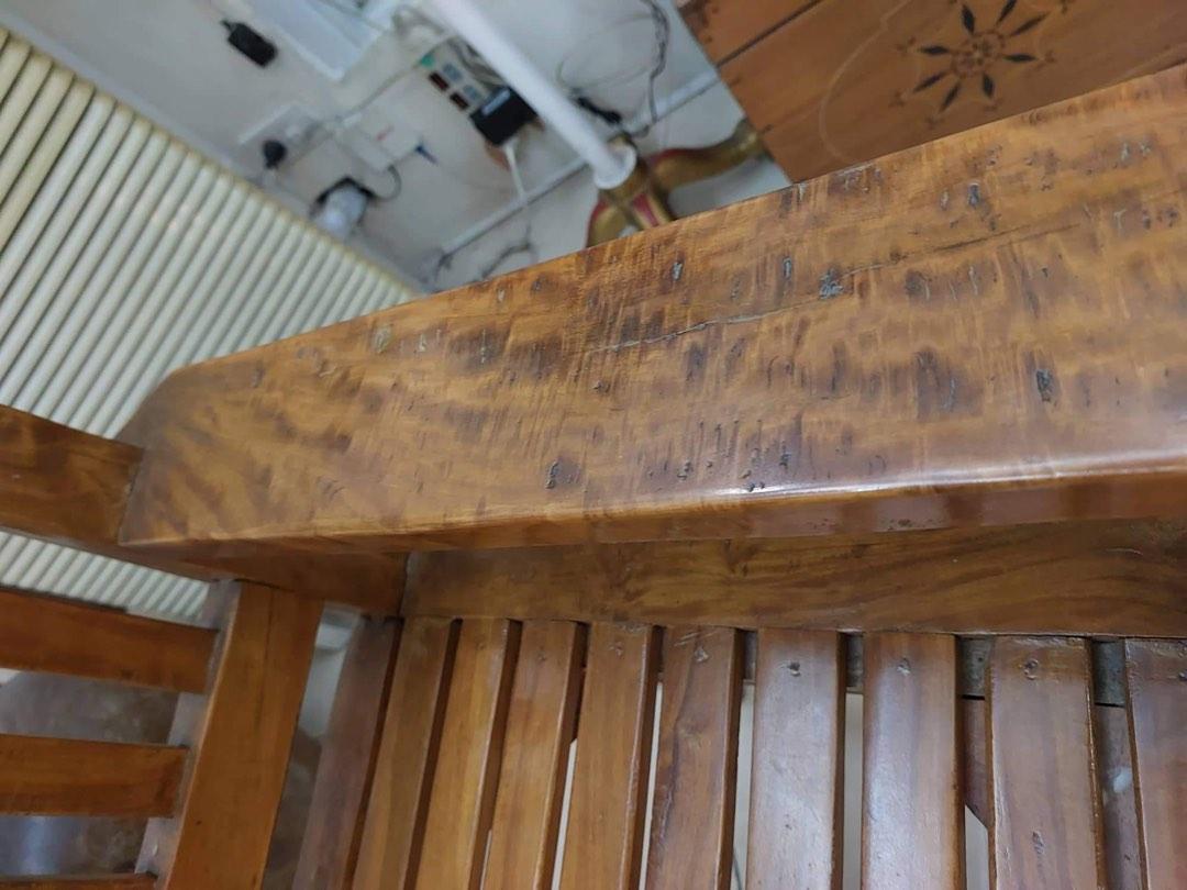 Molave solid wood kapiya settee Lounge Bench, Furniture & Home Living ...