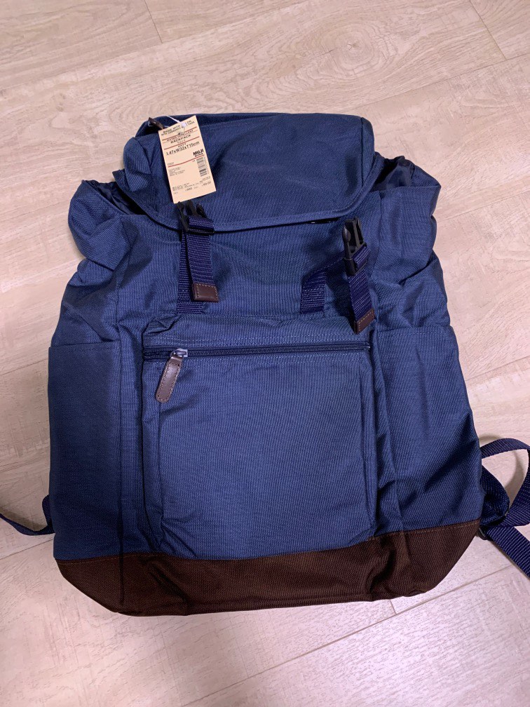 Muji Backpack (Navy), Men's Fashion, Bags, Backpacks on Carousell