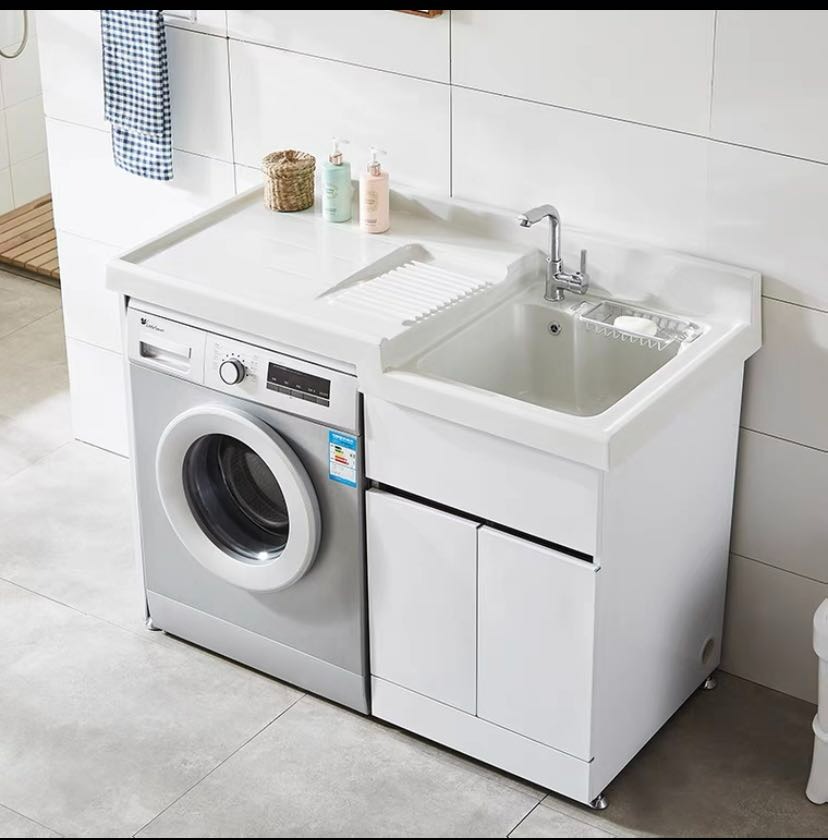 "MULTIPLE VARIATIONS Stainless steel balcony washing machine cabinet ...