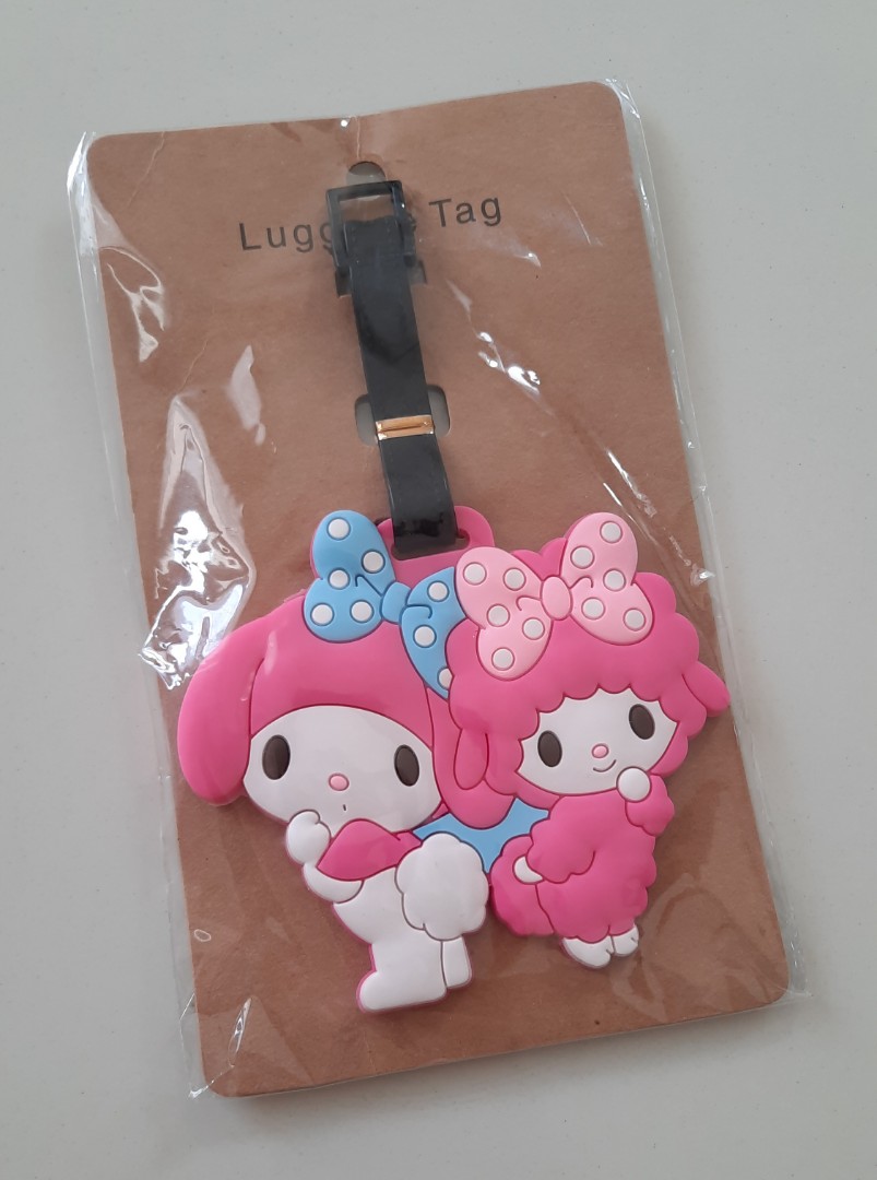 My Melody & Piano luggage bag tag, Hobbies & Toys, Stationary & Craft ...