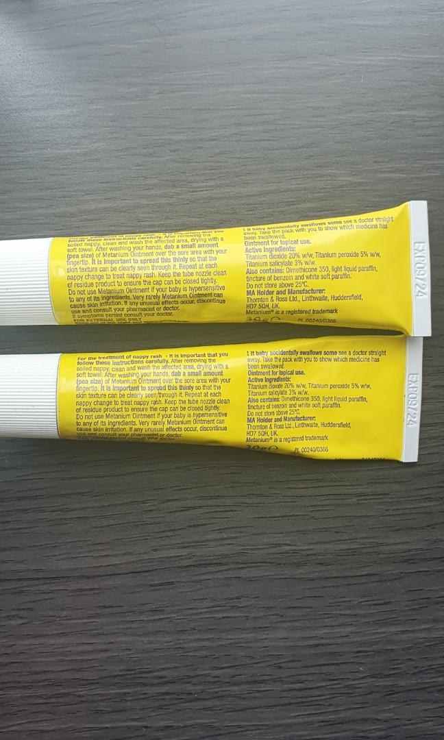 Nappy cream - metanium, Babies & Kids, Bathing & Changing, Baby ...
