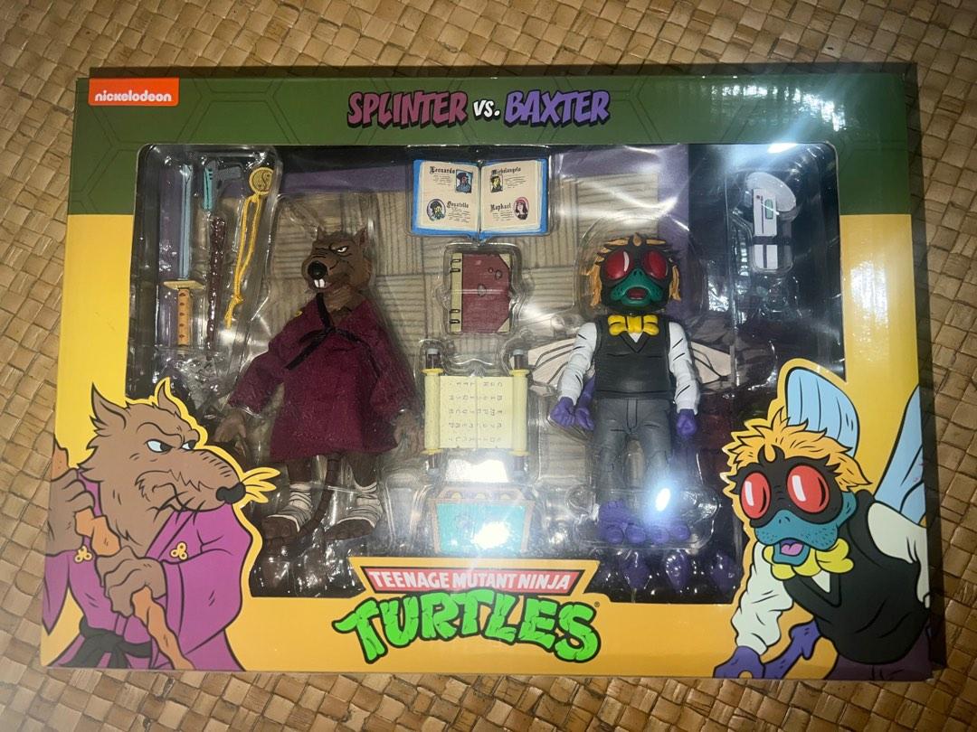 Neca Teenage Mutant Ninja Turtles TMNT Splinter and Baxter set, Hobbies ...