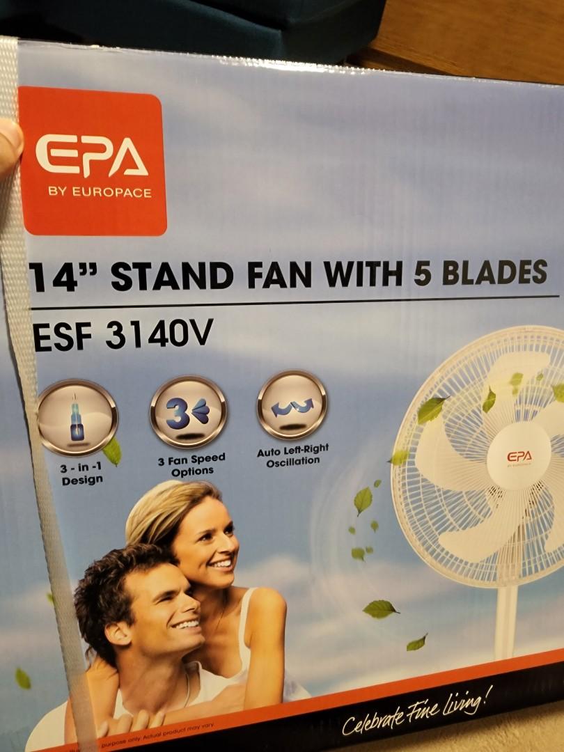 NEW!! EUROPACE standing Fan, Furniture & Home Living, Lighting & Fans ...