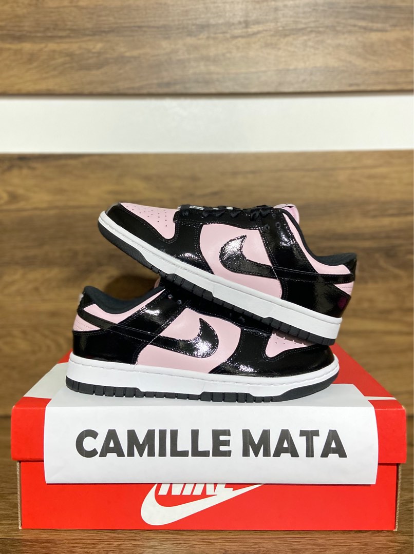 Nike Dunk Low Black Pink, Men's Fashion, Footwear, Sneakers on Carousell