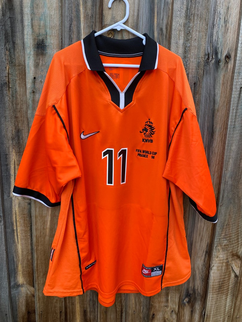 Nike Holland National Team Home Jersey 1998 FIFA World Cup, Men's ...