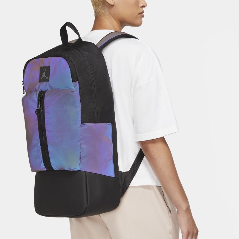 Nike Jordan Backpack 男款 飛人 反光 可裝筆電 大容量 黑 背包 JD2143003GS-001 DQ8103-010 ...