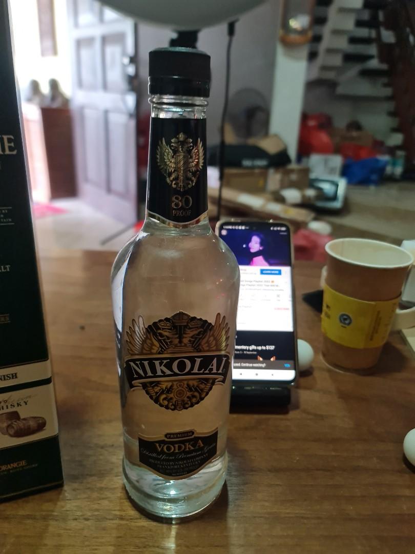 Nikolai vodka 80 proof, Food & Drinks, Alcoholic Beverages on Carousell