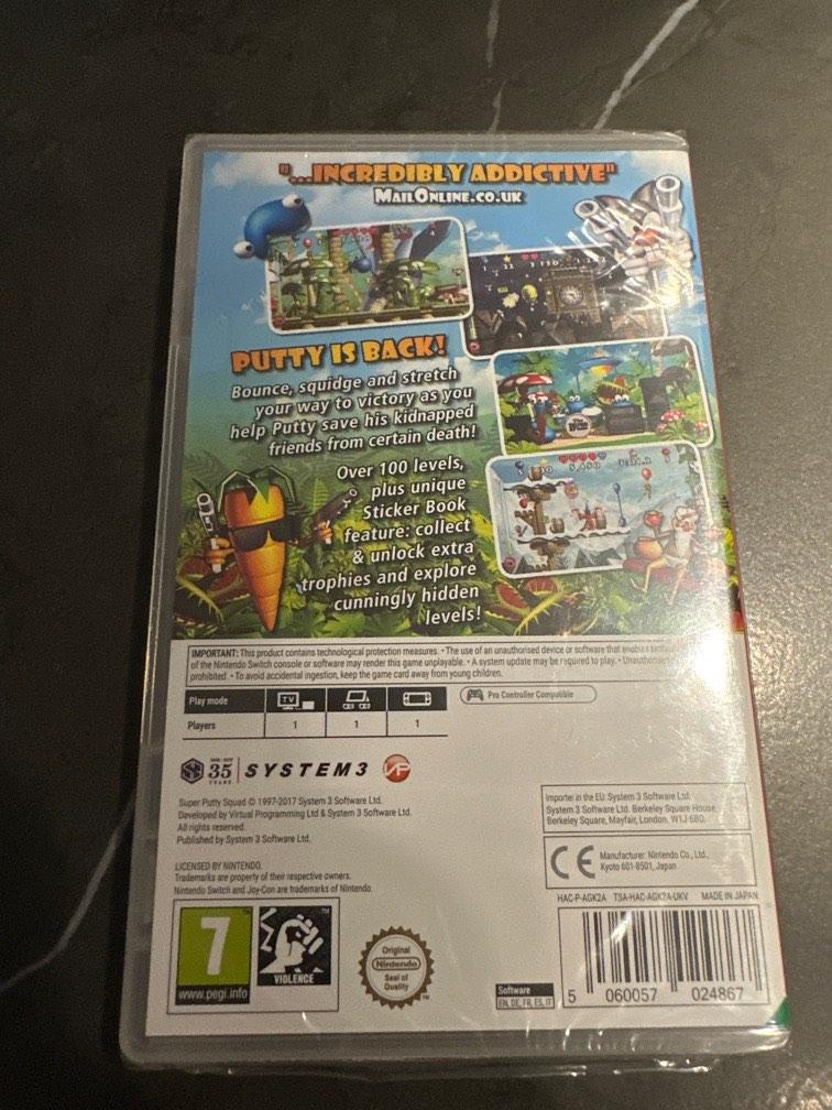 Nintendo Switch Super Putty Squad Video Gaming Video Games