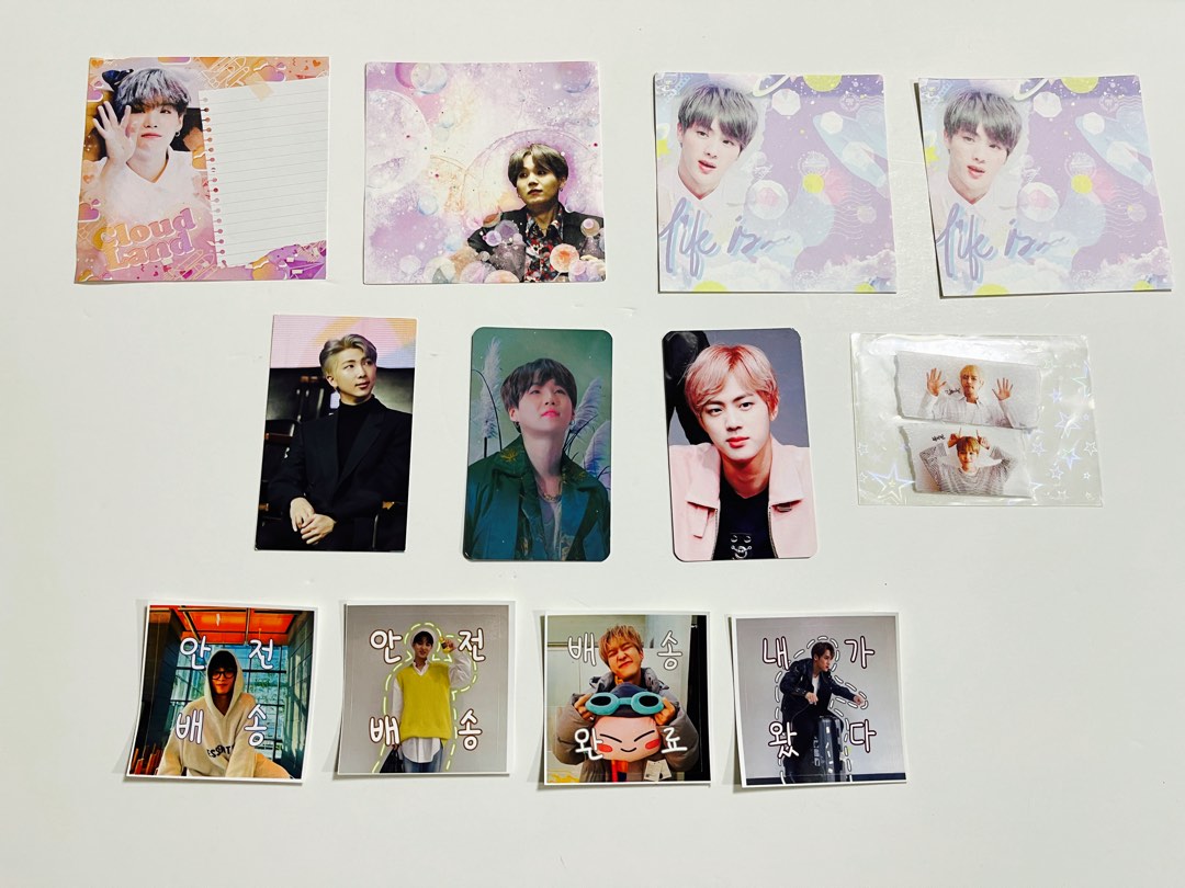 Offer Me: BTS fan set stickers photocards memo paper from Seoul ...