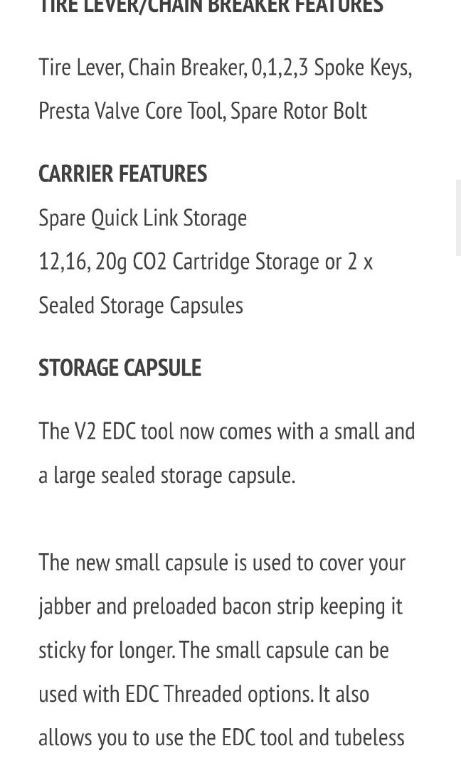 Oneup edc tool v2 with threadless bolt carrier, Sports Equipment ...