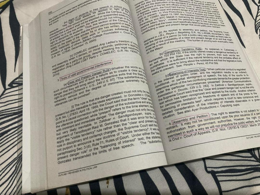 Outline Reviewer in Political Law by Nachura (2016), Hobbies & Toys ...