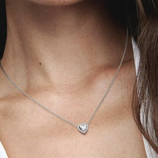 Pandora elevated heart necklace, Women's Fashion, Jewelry & Organisers ...
