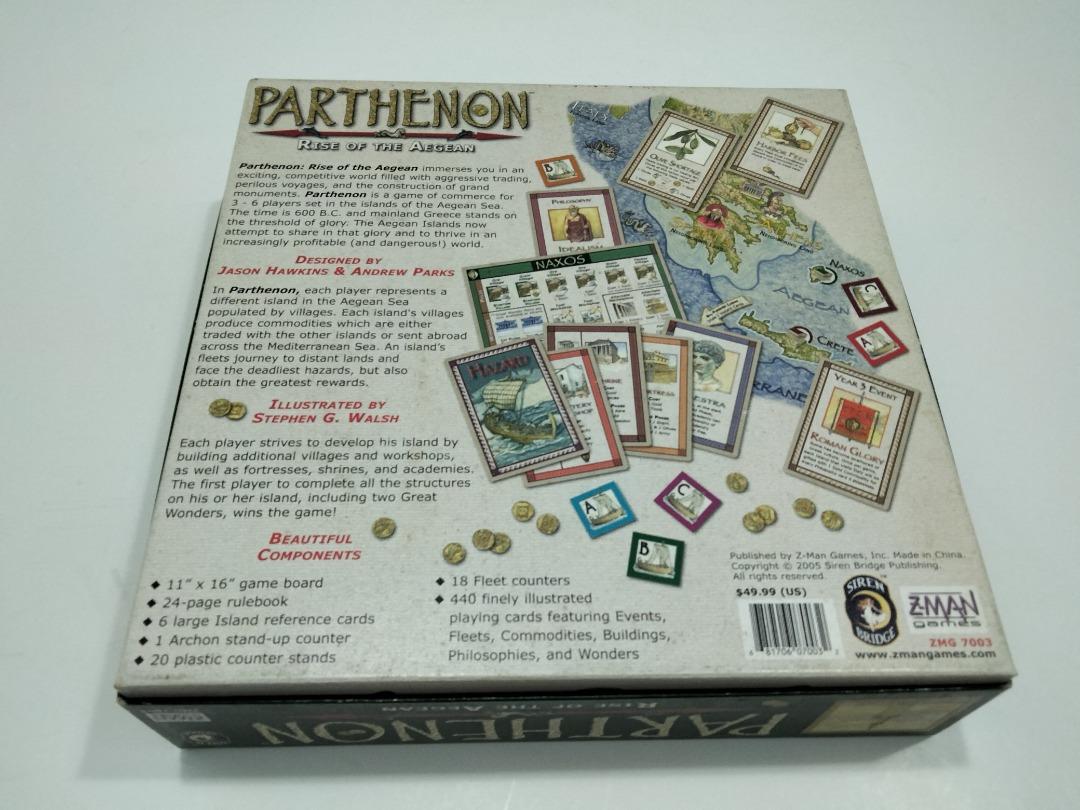 Parthenon: Rise of the Aegean Board Game, Hobbies & Toys, Toys & Games ...
